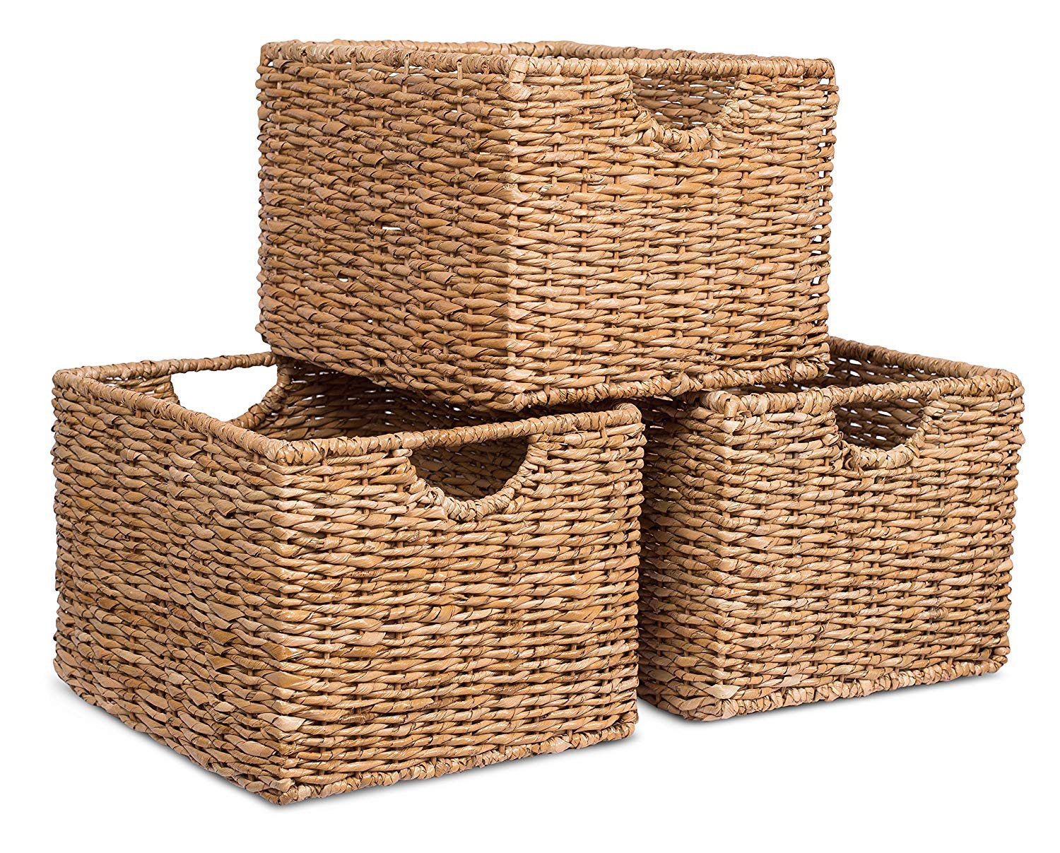 Wicker storage baskets for shelves store